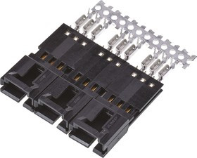 Электронные компоненты 5-103946-2, 3-Way IDC Connector Plug for Cable ...